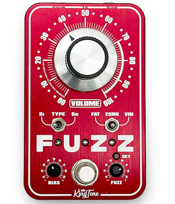 King Tone Guitar miniFUZZ V2 Limited Edition Red | Reverb Italia
