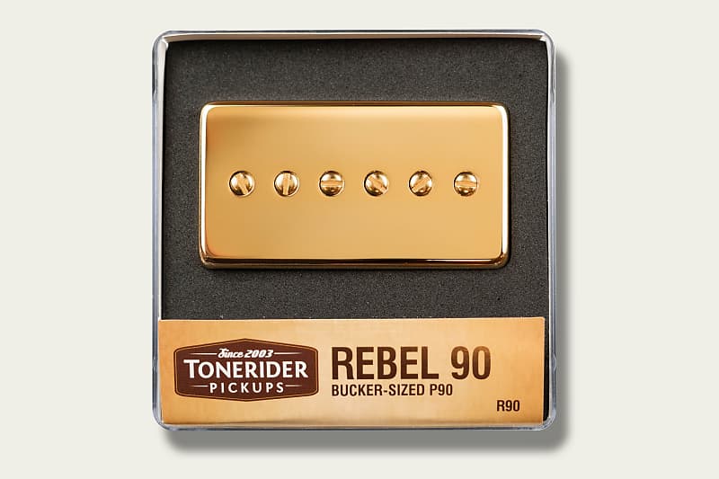 Tonerider Rebel 90 Bucker-sized P90 Bridge Pickup Gold | Reverb