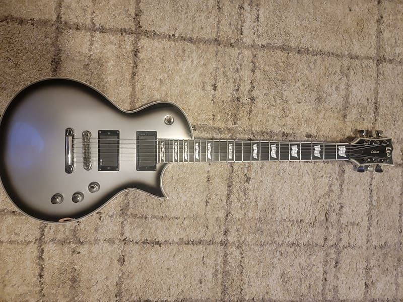 ESP LTD EC-1000 Silver Burst | Reverb