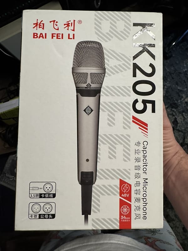 Bai Fei Li KK205 Handheld Condenser Microphone 2020 - nickel | Reverb