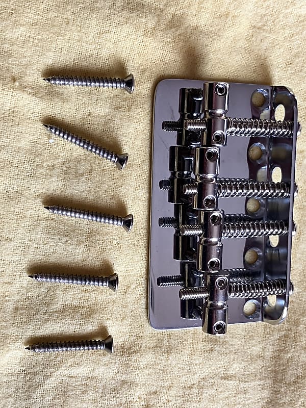 Standard Vintage 4 Saddle Precision Bass Bridge Assembly | Reverb