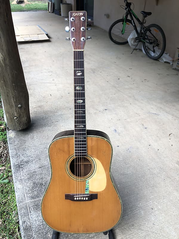 Daion acoustic guitar YW40M 1980 natural | Reverb
