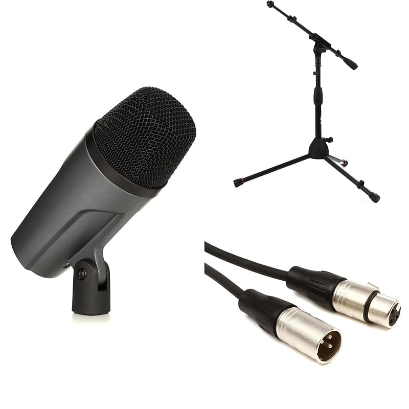 Sennheiser e 602 Kick Drum Microphone Bundle with Stand and | Reverb