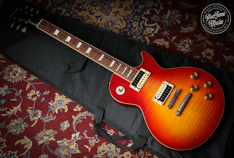 2021 Edwards E-LPS Cherry Sunburst Flame Top | Reverb UK