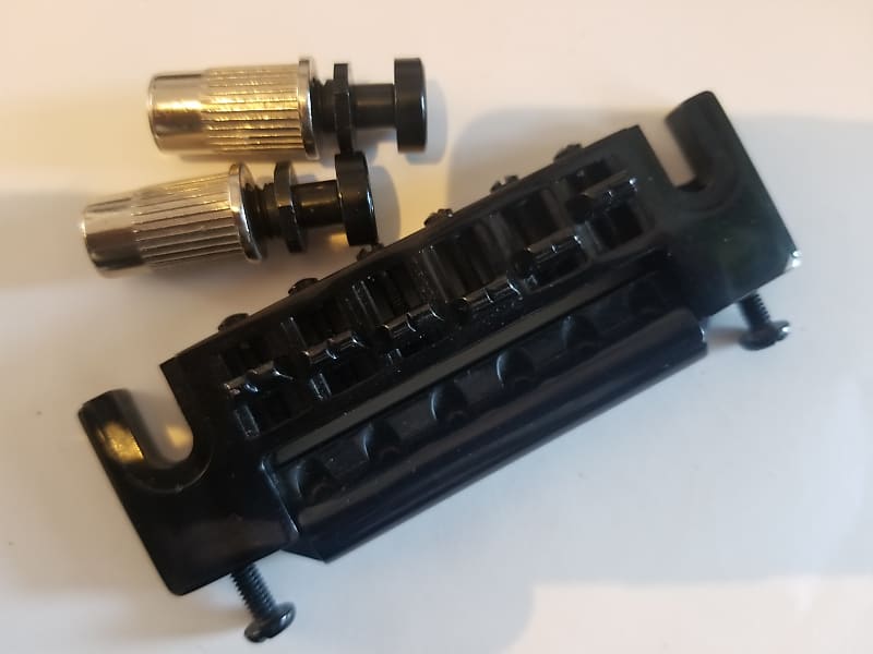 Schaller 455 Wraparound Bridge Black | Reverb