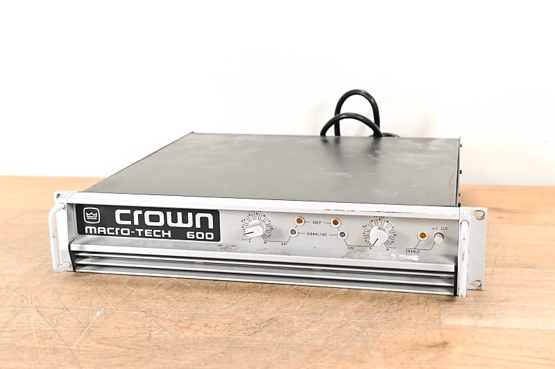 Crown Macro-Tech 600 2-Channel Power Amplifier CG00701 | Reverb