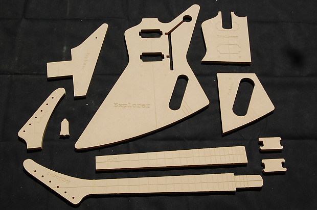 Explorer - Guitar Router Template Set - 1/2" MDF CNC - | Reverb
