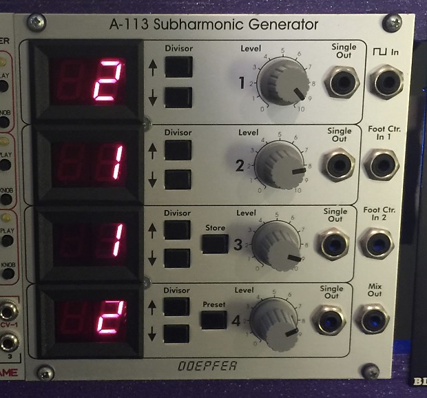 Doepfer A-113 Subharmonic Generator Eurorack modular synth | Reverb