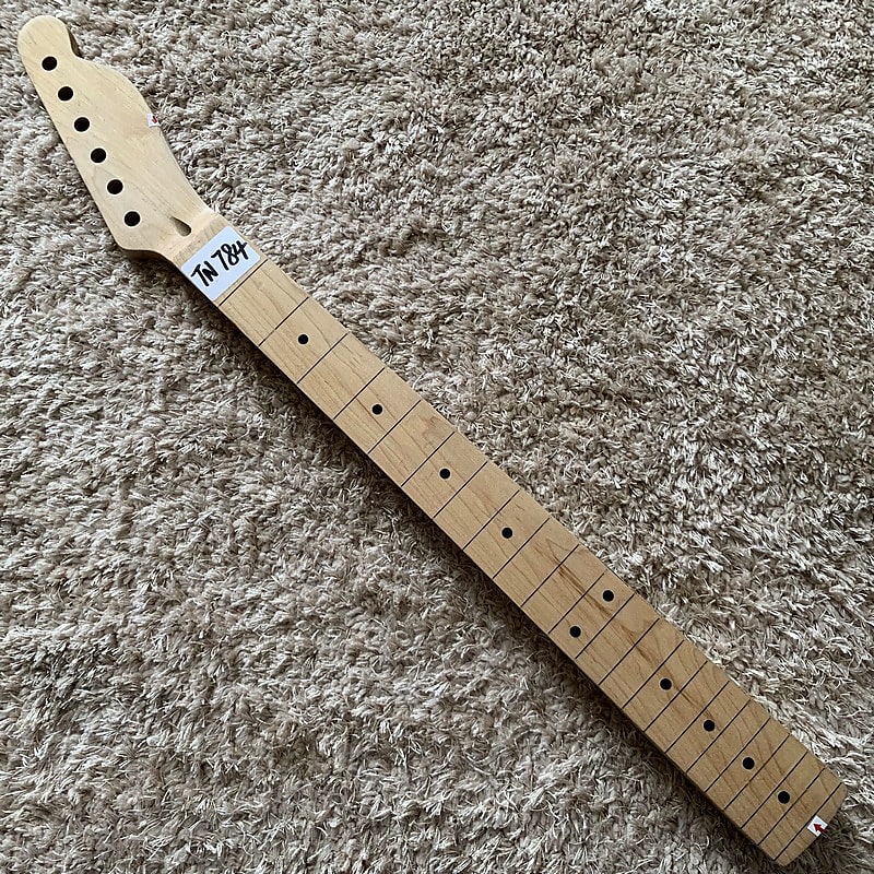 Maple Unfinished Guitar Tele Style Neck | Reverb