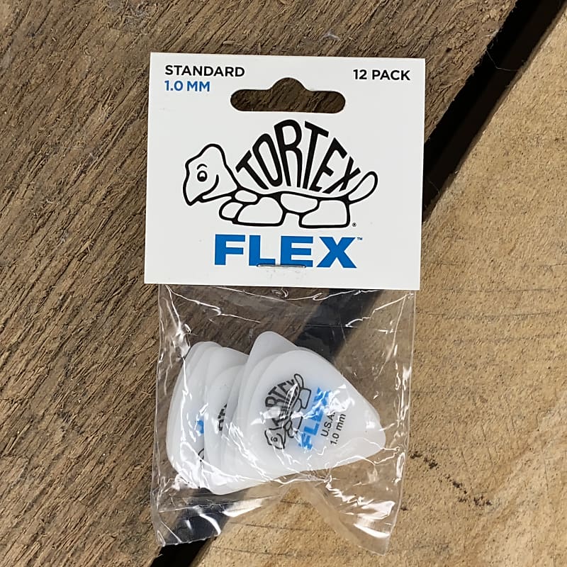 Dunlop Tortex Flex Standard Pick - 1.0mm Blue - 12 Pack | Reverb