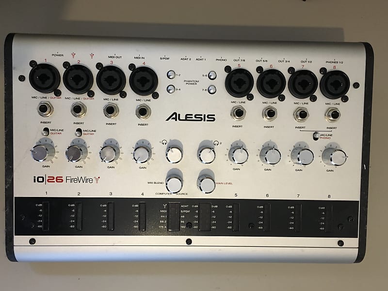 Alesis io|26 FireWire Interface (FireWire cable included) | Reverb