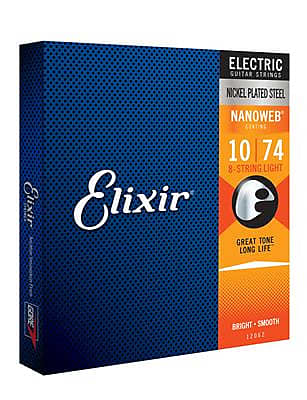 Elixir E12062 Nano Elec 8-Str Light 10-64 Set | Reverb