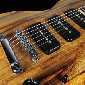 McNaught Vintage Singlecut Black Limba Korina w Set-Thru Neck | Reverb