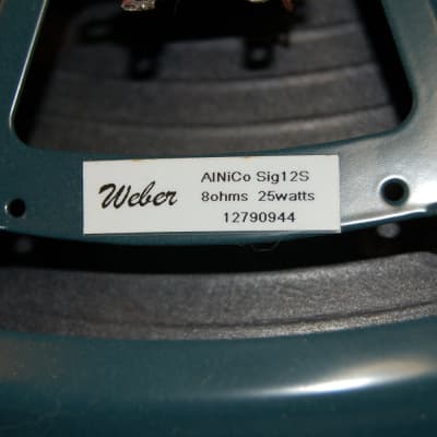 Weber Signature Alnico 12S 12", 8 Ohm speaker | Reverb