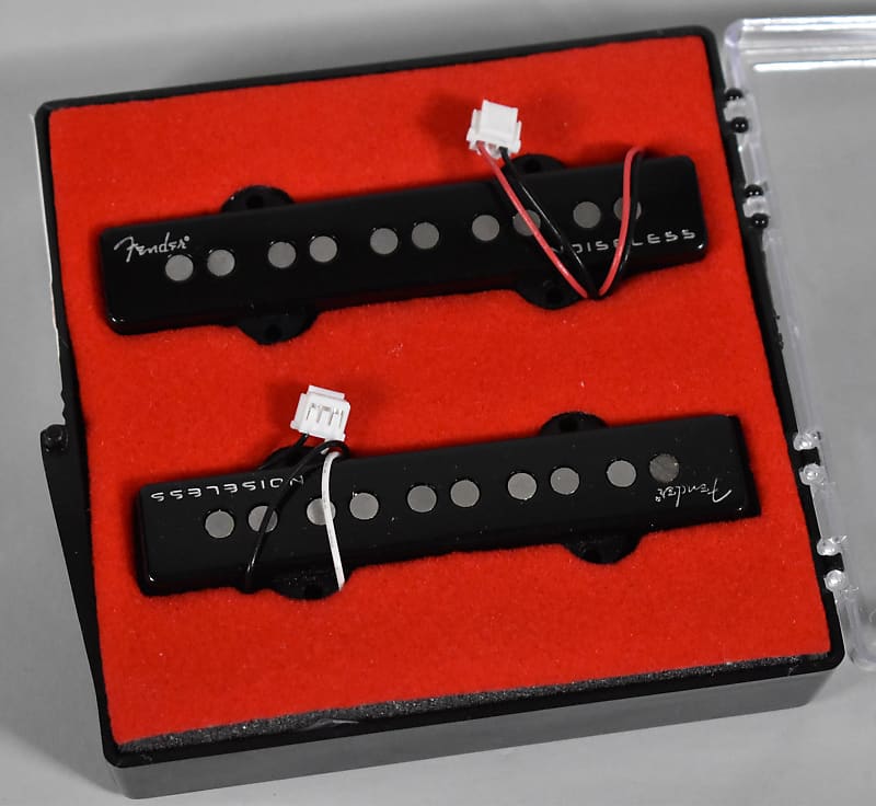 Fender Ultra Noiseless Jazz Bass V Pickup Set Black | Reverb