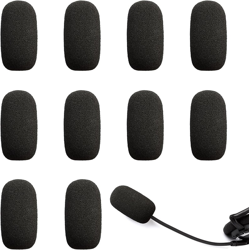 -Pack Mini Foam Windscreens for Headset Microphones - | Reverb
