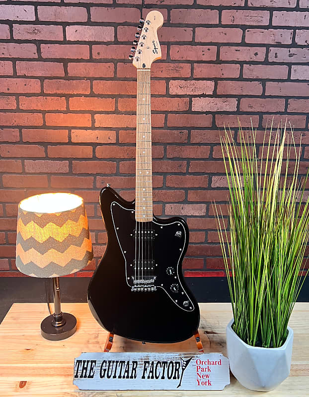 Squier Affinity Series Jazzmaster HH Black Electric Guitar | Reverb