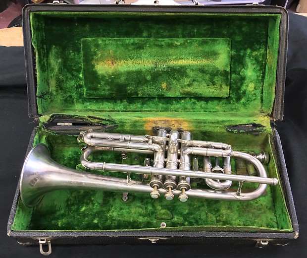 Conn 80A Victor 1922 Silver Bb Cornet with Original | Reverb Italia