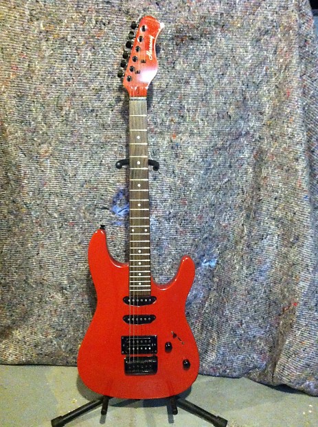 Harmony Electric Solid Body Guitar (red finish) | Reverb