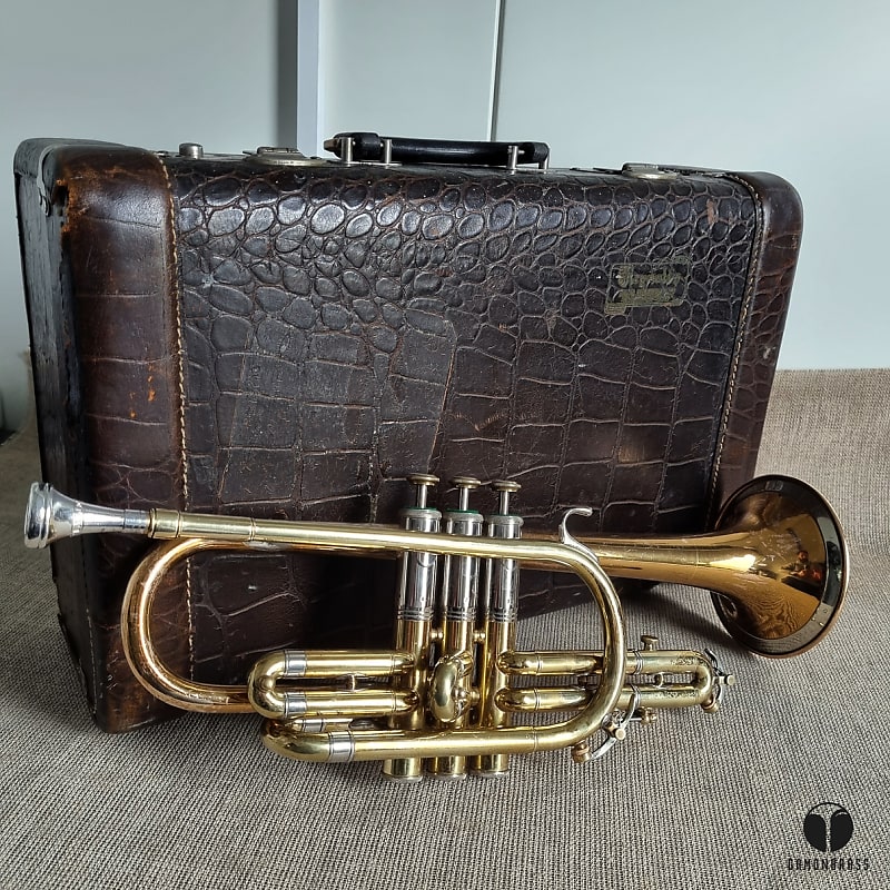 Reynolds Contempora 21-M cornet case mouthpiece GAMONBRASS | Reverb UK