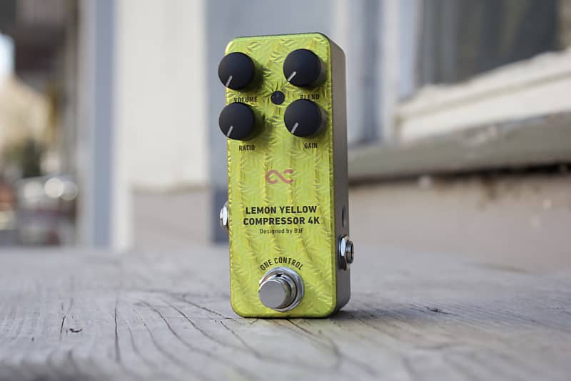 One Control Lemon Yellow Compressor 4K | Reverb
