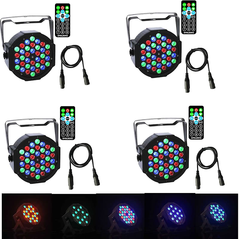 Led Up Lighting 36X1W Rgb Stage Light, Sound Activated Dmx | Reverb