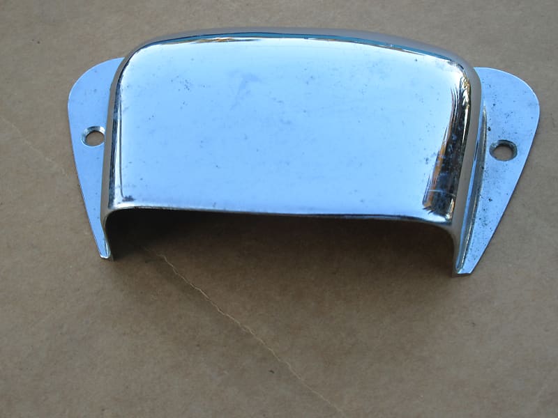 Vintage 1960s Fender Precision Bass Bridge Cover With Mutes | Reverb