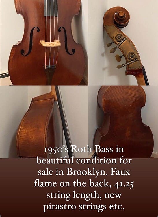 Roth Hybrid Bass 1950's | Reverb