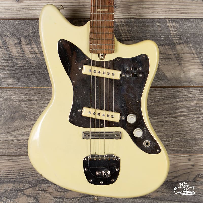 1970's Zim-Gar Electric Guitar - White | Reverb