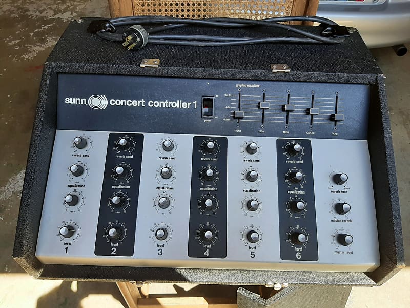 SUN Concert Controller 6 channel SUN 70s-80s - Black | Reverb