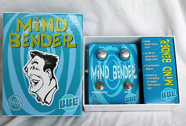 BBE Mind Bender Analog Chorus Vibrato Blue & White New in Box | Reverb