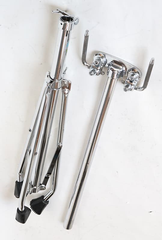 Complete Ludwig Hercules Double Tom Floor Stand, Metal Wing | Reverb