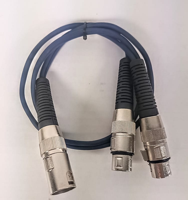 Tour Tough 3-Pin 1 Male XLR Cable Adapter to 2 Female XLR Y | Reverb