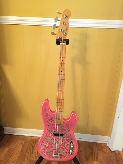 1968 Re-Issue Fender Precision Bass - Pink Paisley | Reverb