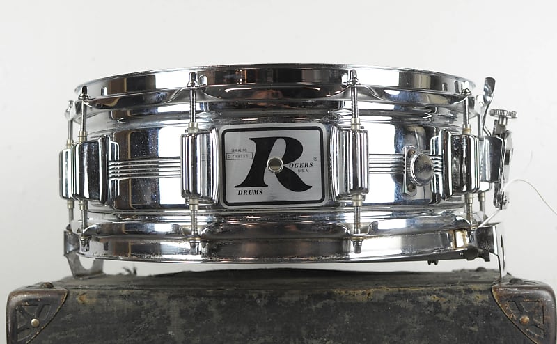 Vintage Rogers 5x14 "Big R" Dynasonic Snare Drum | Reverb