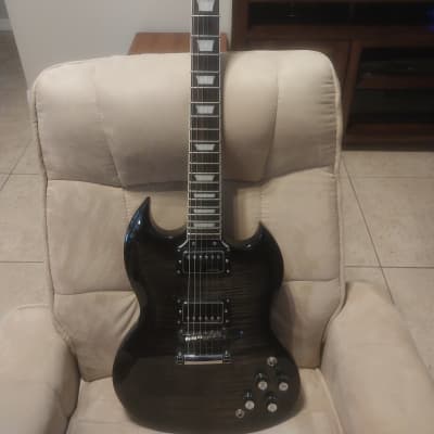 Firefly SG Black/Gray tiger burst 2022 | Reverb