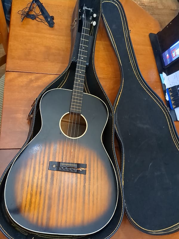 Vintage 1960s Harmony Stella 4 String Acoustic Tenor Guitar | Reverb