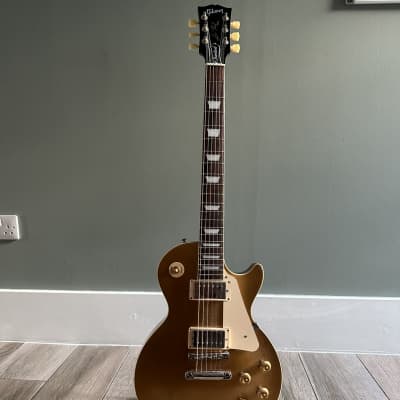 Gibson Les Paul gold top superb relic and mock snakeskin | Reverb UK