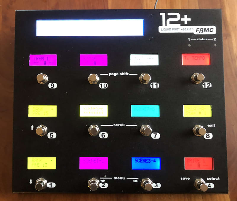 FAMC Liquid Foot+ 12+ Programmable MIDI controller | Reverb Australia
