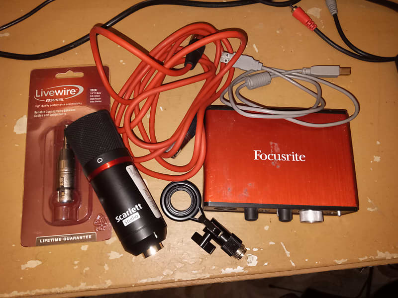 Focusrite Scarlett Audio Interface Microphone Bundle | Reverb