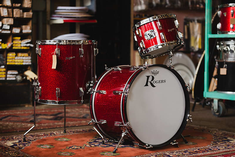 1960s Rogers Cleveland Era 'Headliner' in Red Sparkle - | Reverb