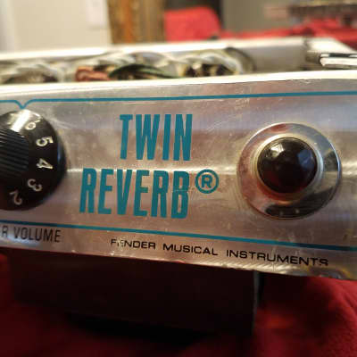 Vintage Original Fender Twin Reverb Chassis - silverface, | Reverb