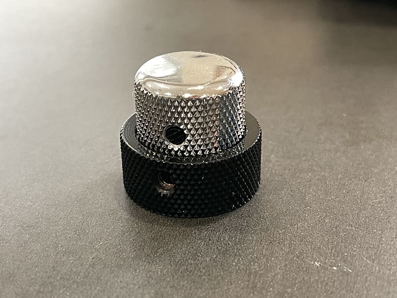Allparts MK-3338-000 Chrome/Black Knob | Reverb