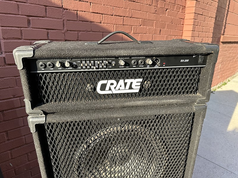 Crate BX-200 200 Watt Bass Head 90’s - Black | Reverb
