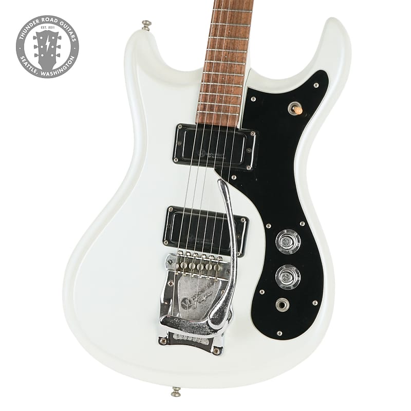 1960s Mosrite Mark V Pearl White Refin | Reverb