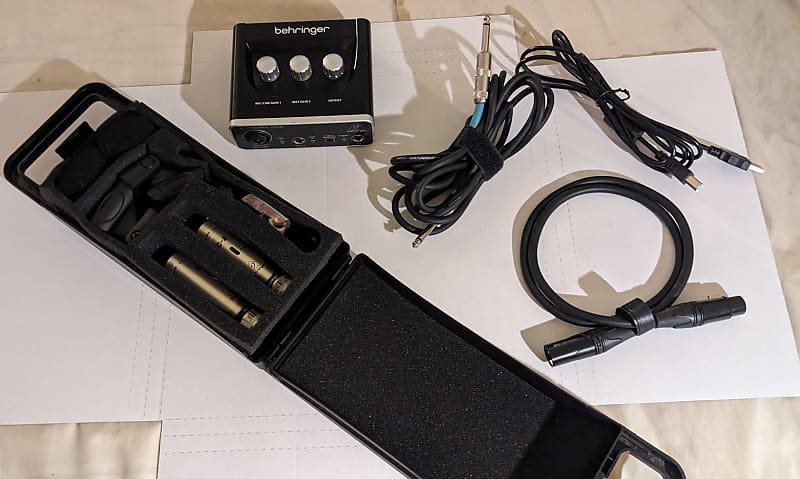 Behringer C2 Microphone Set + U-Phoria UM-2 USB 2x2 Interface | Reverb