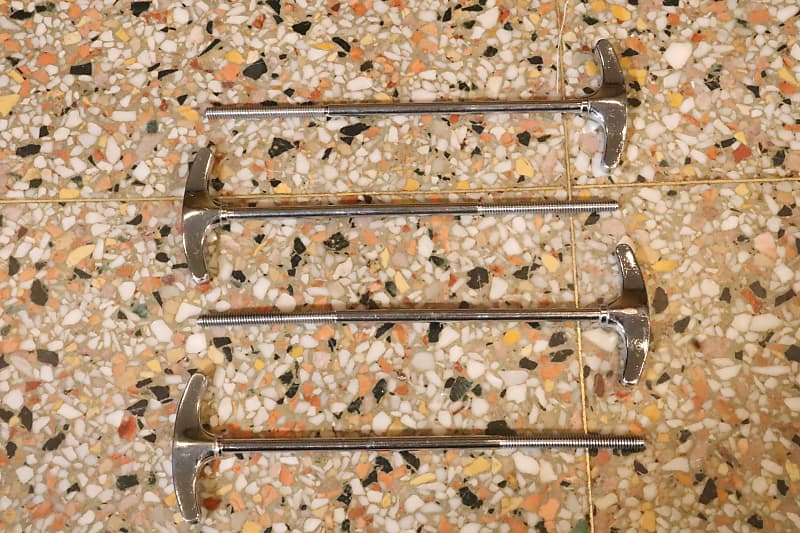 Ludwig 6-1/8" Chrome T Rods 4pk Vintage 1960's -70's | Reverb