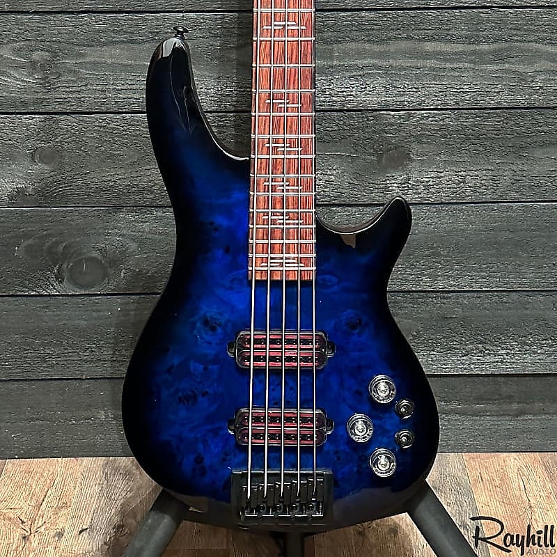 Schecter Guitar Research Omen Elite-5 5 String Electric Bass | Reverb