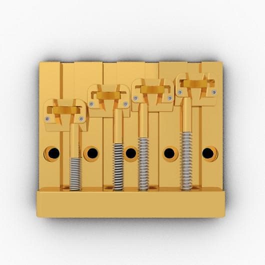 Hipshot 5K400G KickAss 4-String Bass Bridge Gold | Reverb Canada