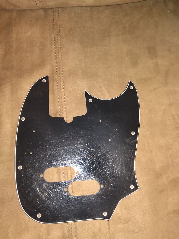 Fender Mustang Bass Pickguard - Black | Reverb